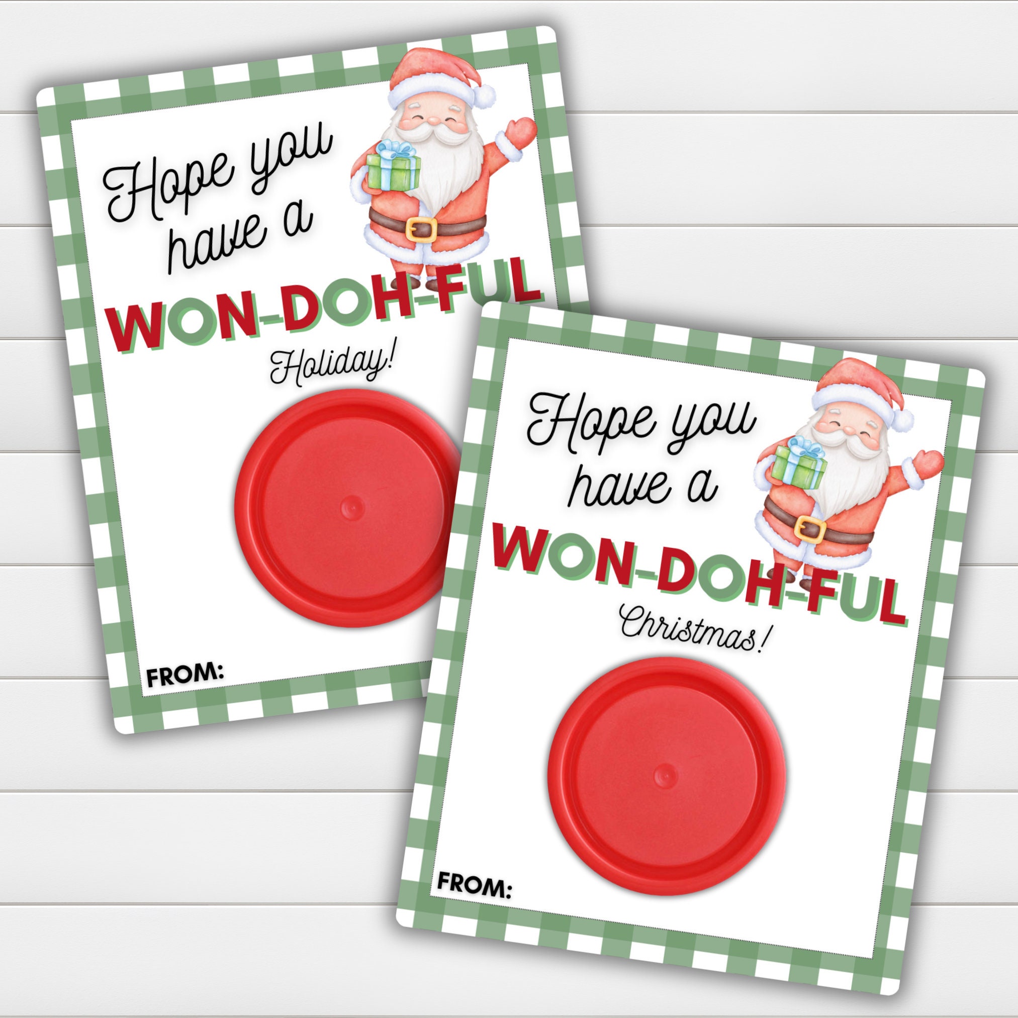 Christmas Gift Tag Printable | Classroom Favors | Christmas Play Doh ...