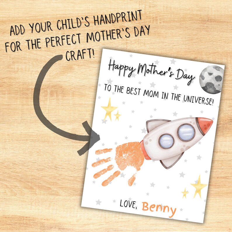 Mothers Day Printable | Kids Handprint Keepsake | Teacher and Parent ...