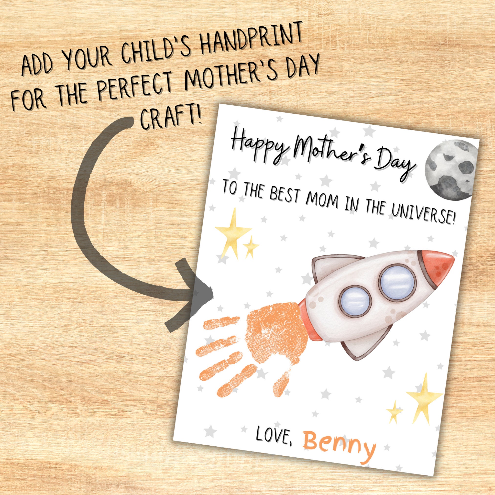 Mothers Day Printable | Kids Handprint Keepsake | Teacher and Parent ...