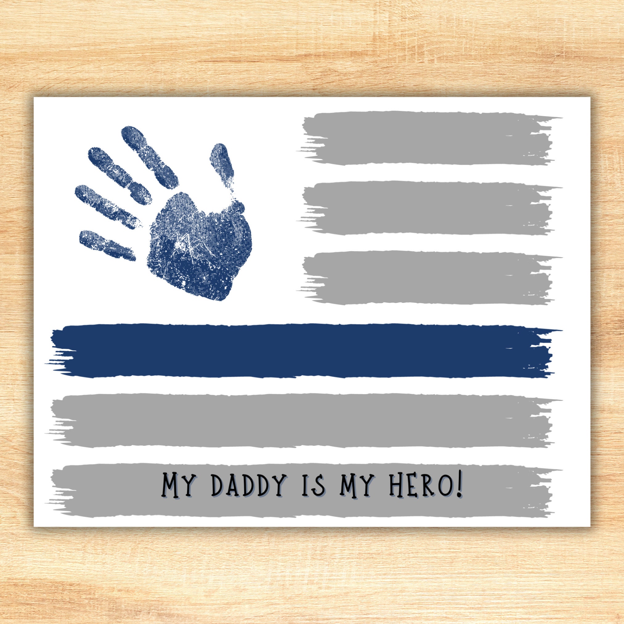 Preschool Police Craft Police Officer Keepsake Hero Handprint Art Law ...