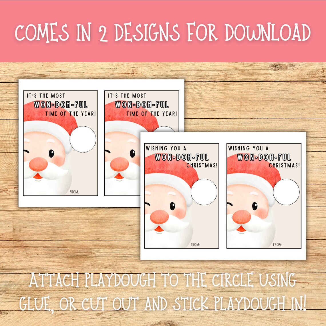 Christmas Gift Tag Printable | Classroom Favors | Christmas Play Doh ...