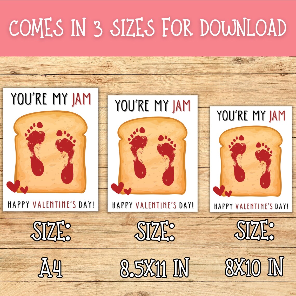 You're My Jam Handprint Gift | Babys First Valentines Day | Handprint ...