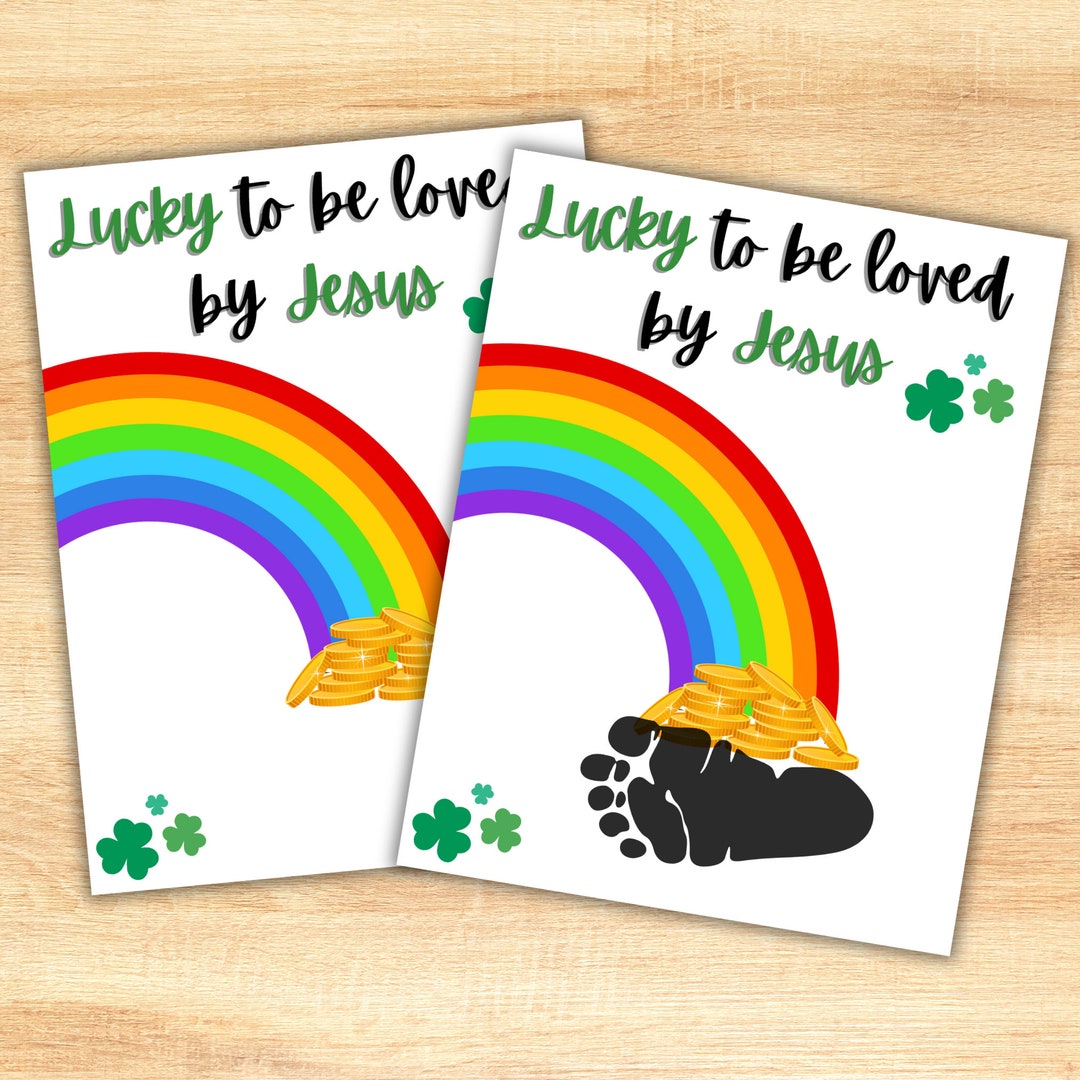 St Patricks Day Sunday School Printable | Rainbow Handprint Art ...