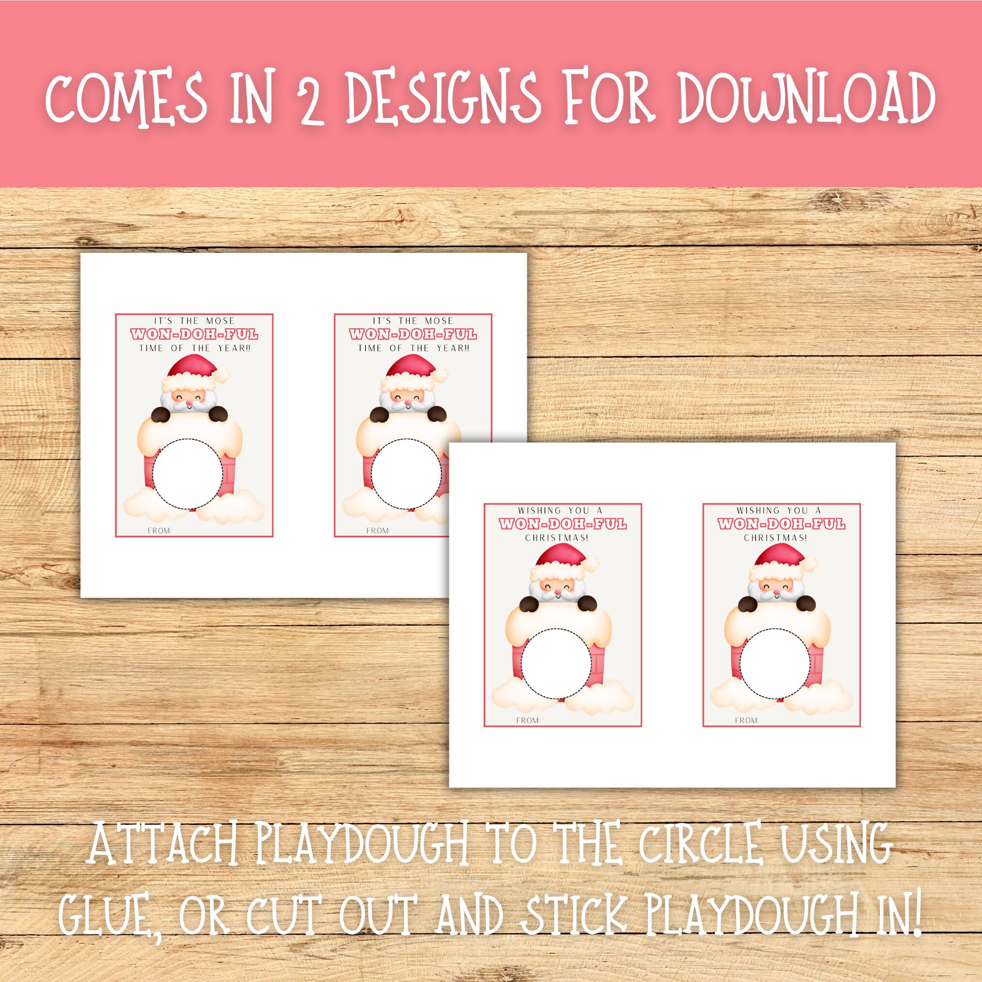 Christmas Gift Tag Printable | Classroom Favors | Christmas Play Doh ...