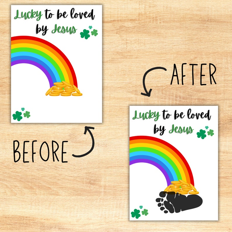 St Patricks Day Sunday School Printable | Rainbow Handprint Art ...
