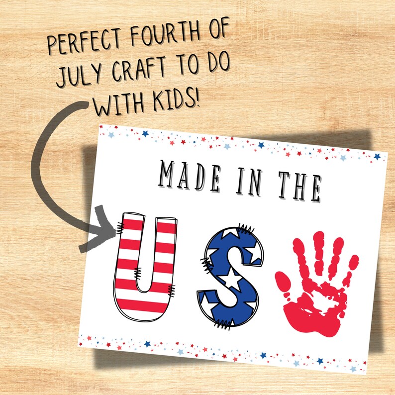 4th of July Arts and Crafts Kids Activity | Fourth of July Handprint ...