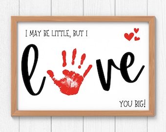 You're My Jam Handprint Gift | Babys First Valentines Day | Handprint ...