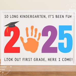 Kindergarten Graduation Handprint Art | Last Day of School Child ...