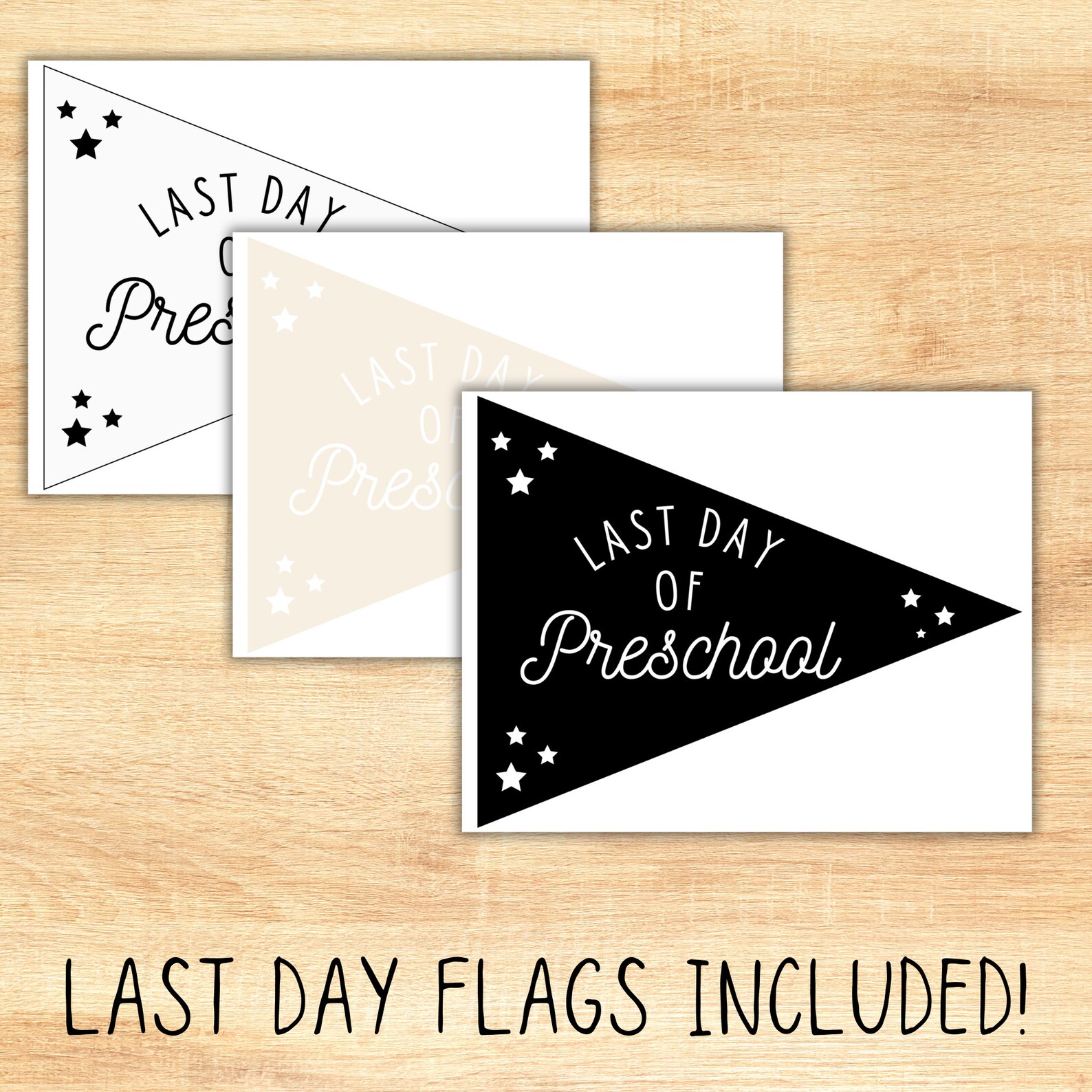Back to School Sign Printable | First Day of School Pennant Flags ...