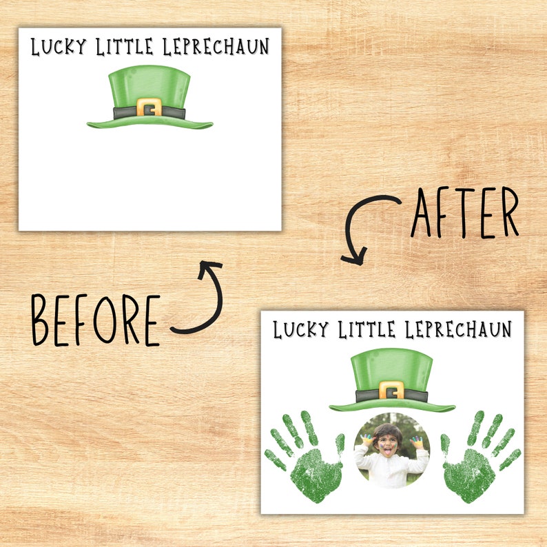 Leprechaun St. Patrick's Day Printable | Kids' Footprint Keepsake ...