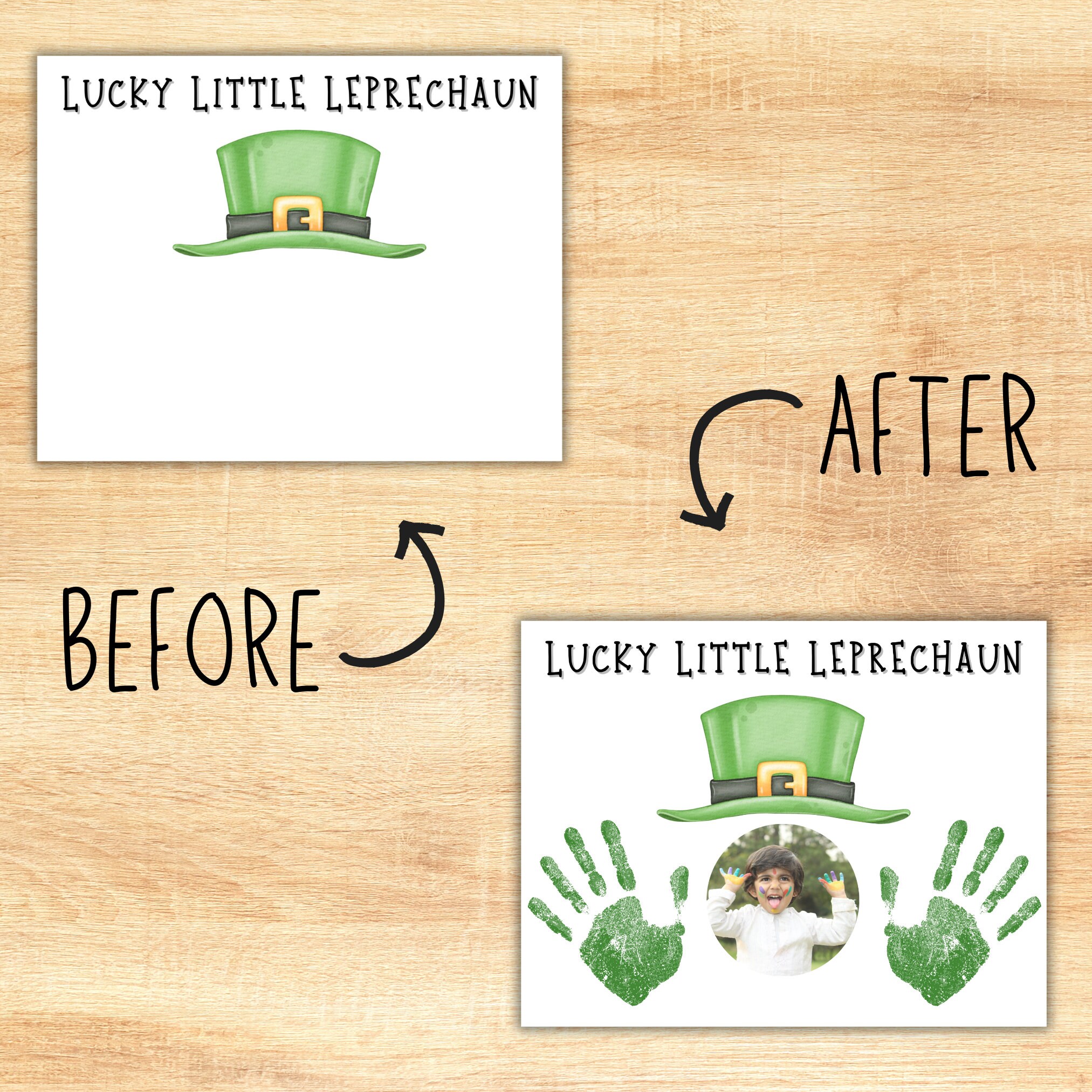 Leprechaun St. Patrick's Day Printable | Kids' Footprint Keepsake ...