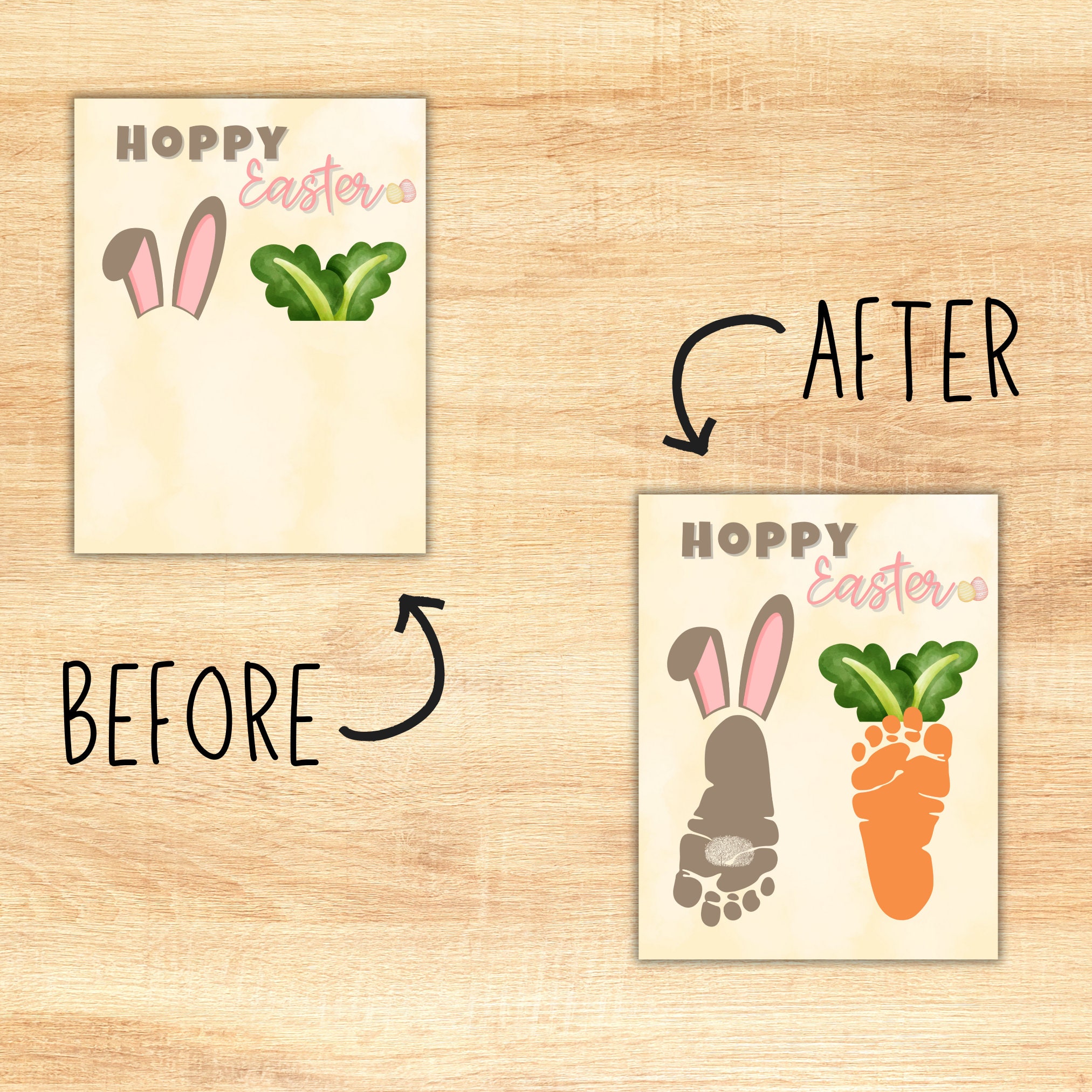 Hoppy Easter Handprint Art | Easter Baby Handprint Kit | Bunny ...