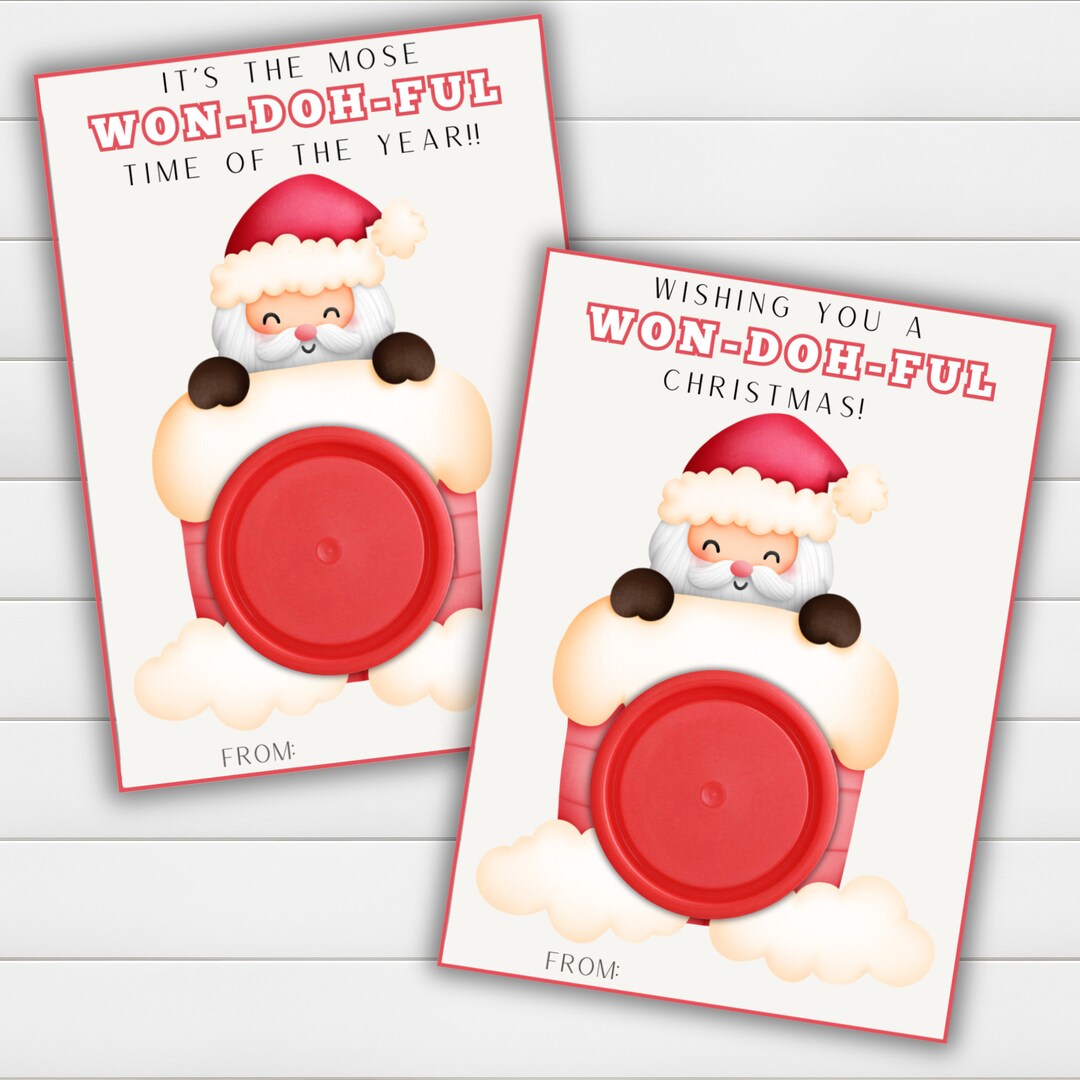 Christmas Gift Tag Printable | Classroom Favors | Christmas Play Doh ...