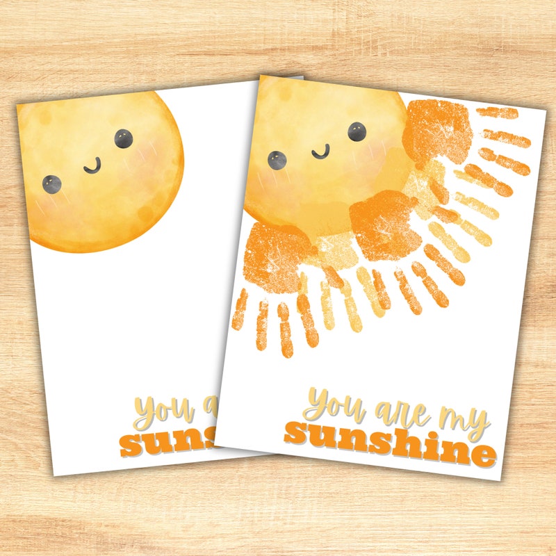 You Are My Sunshine Handprint - Etsy