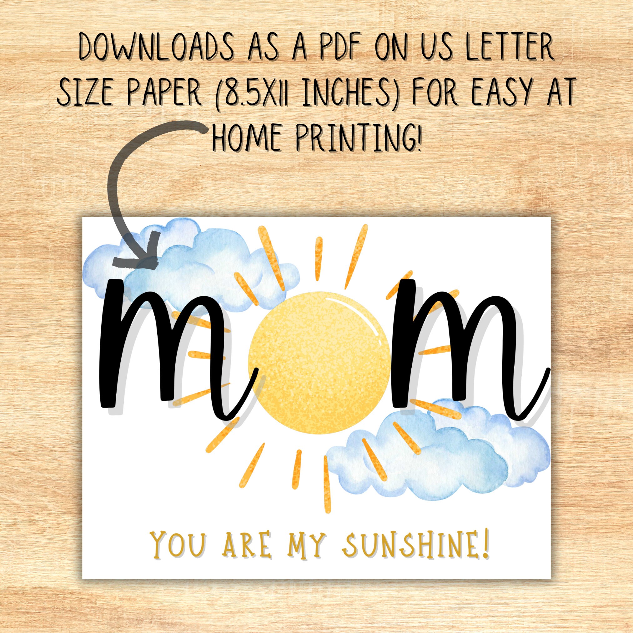 Mother's Day Printable | You Are My Sunshine | Teacher & Parent ...