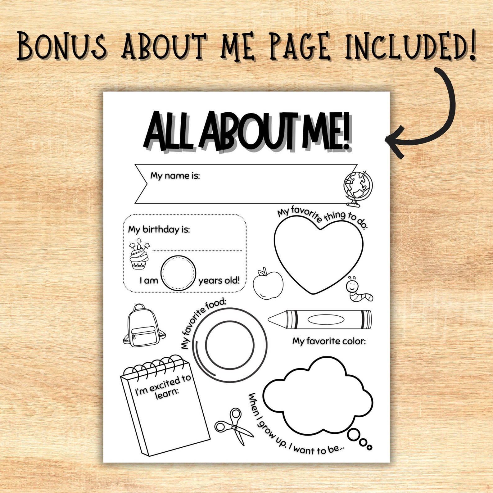 Back to School Handprint Sign | First Day of School Sign Printable ...