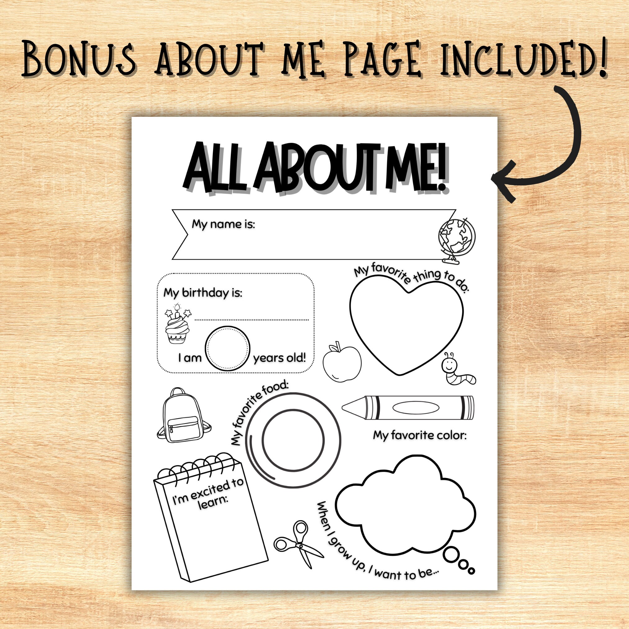 Back to School Handprint Sign | First Day of School Sign Printable ...