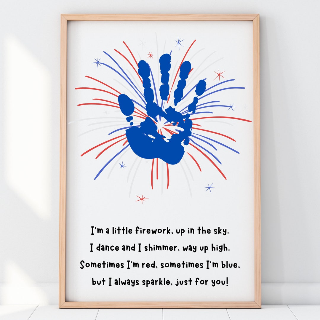 4th of July Arts and Crafts Kids Activity | Fourth of July Handprint ...