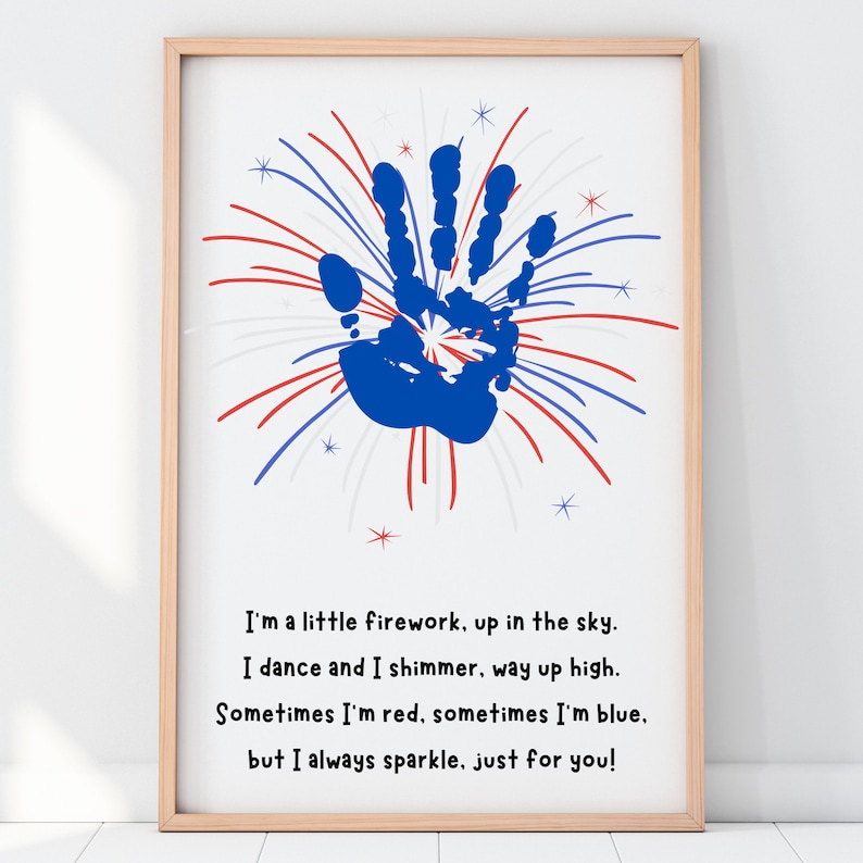 4th of July Arts and Crafts Kids Activity | Fourth of July Handprint ...