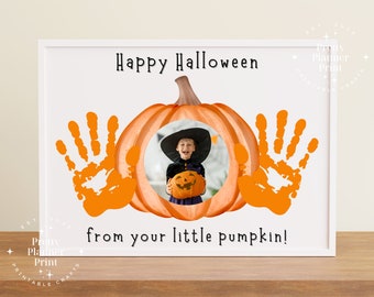 Halloween Handprint Craft | Daycare Halloween Activities | Preschool ...