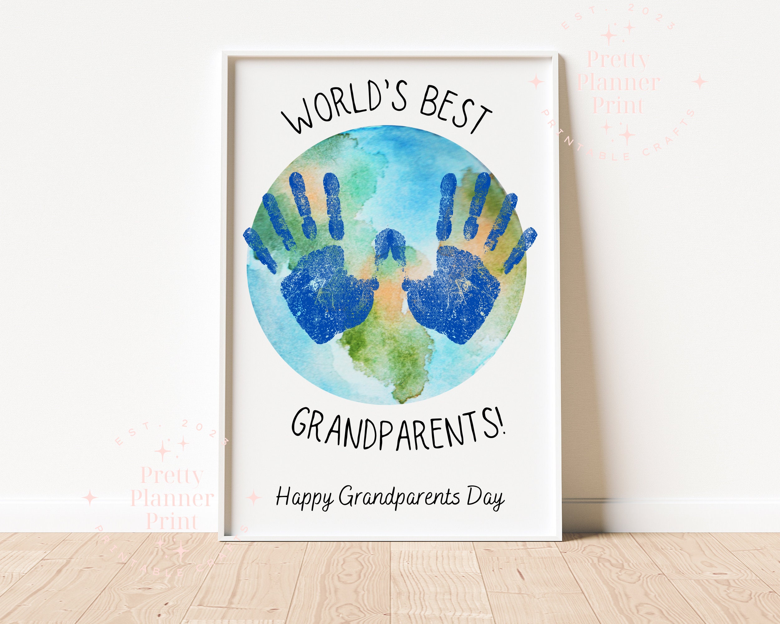 Grandparents Day Handprint Art | Grandparent Gift Keepsake | Gift for ...
