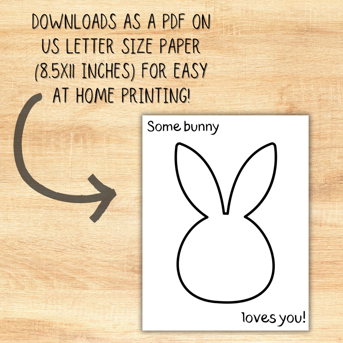 Easter Printable | Some-bunny Loves You | Kids' Footprint Keepsake ...