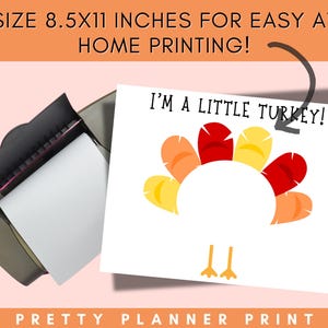 Preschool Thanksgiving Turkey Craft | First Thanksgiving Keepsake ...