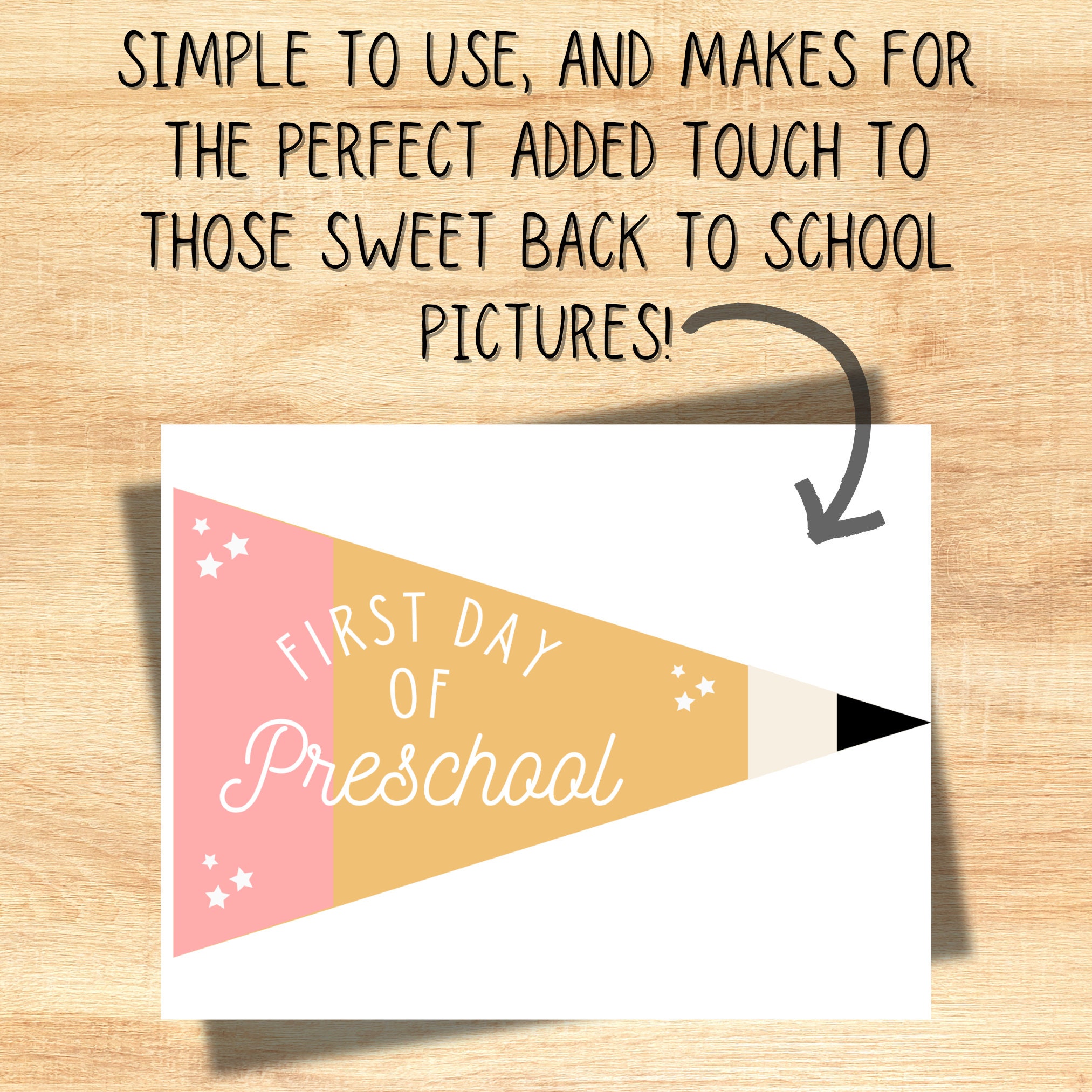Back to School Sign Printable | First Day of School Pennant Flags ...