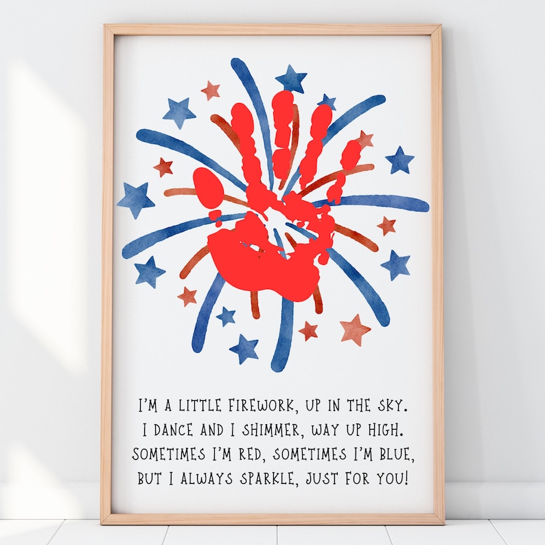4th of July Arts and Crafts Kids Activity Fourth of July Handprint Art ...