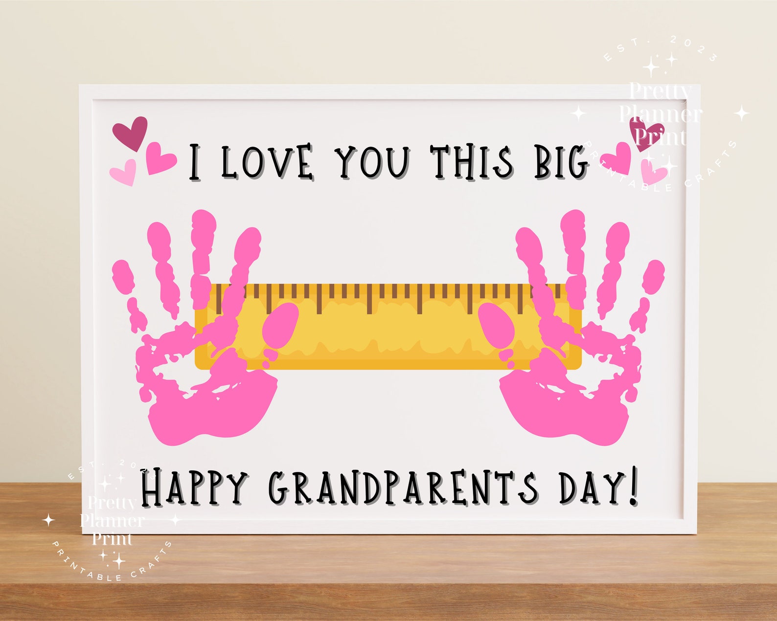 Grandparents Day Handprint Art | Grandparent Gift Keepsake | Gift for ...