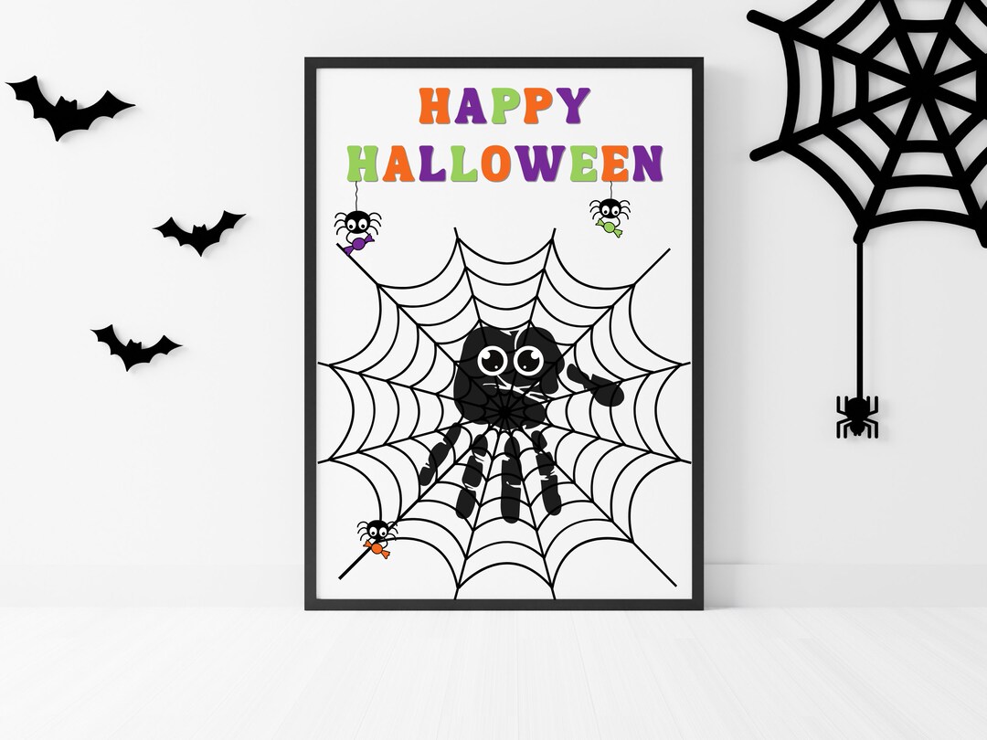Baby Handprint Handprint Spider Preschool Worksheets - Etsy