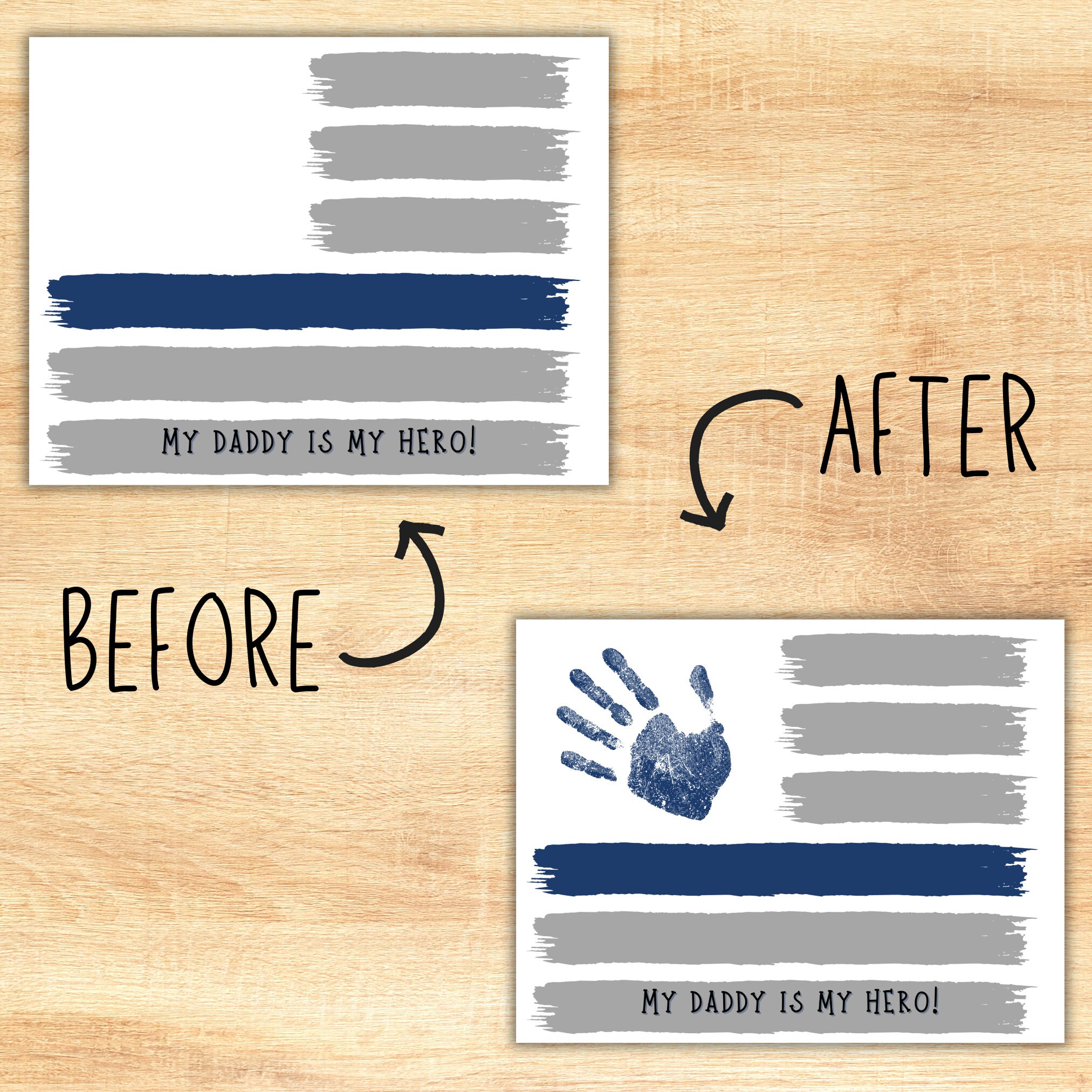 Preschool Police Craft | Police Officer Keepsake | Hero Handprint Art ...