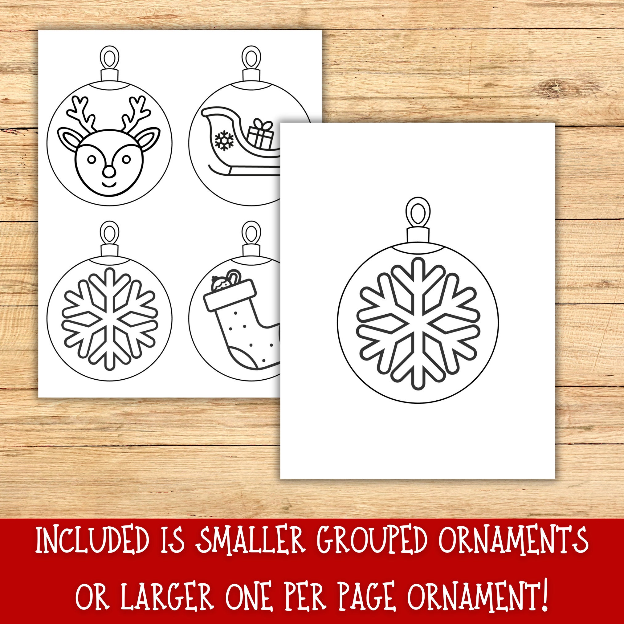 Printable Christmas Ornaments Preschool Worksheets Preschool Classroom ...