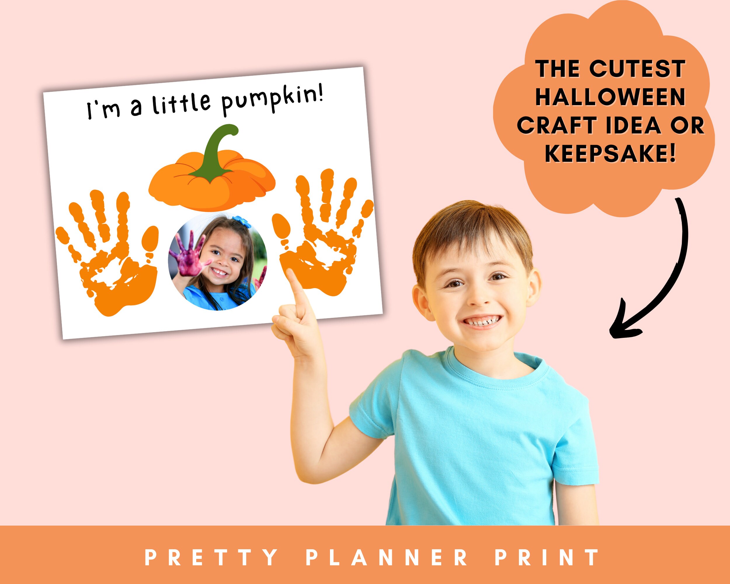 Halloween Handprint Craft | Daycare Halloween Activities | Preschool ...