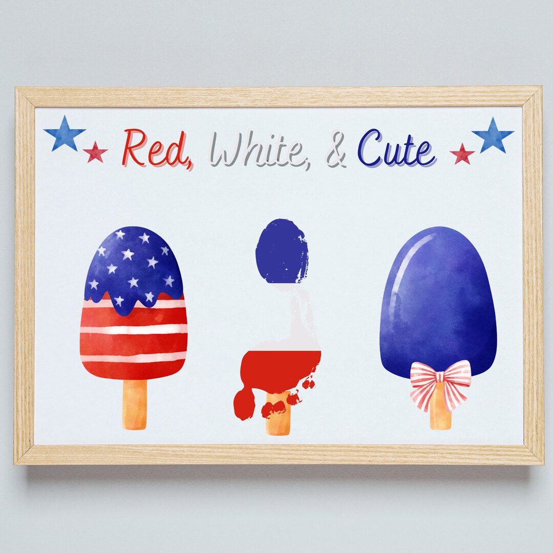 4th of July Arts and Crafts Kids Activity Fourth of July Handprint Art ...