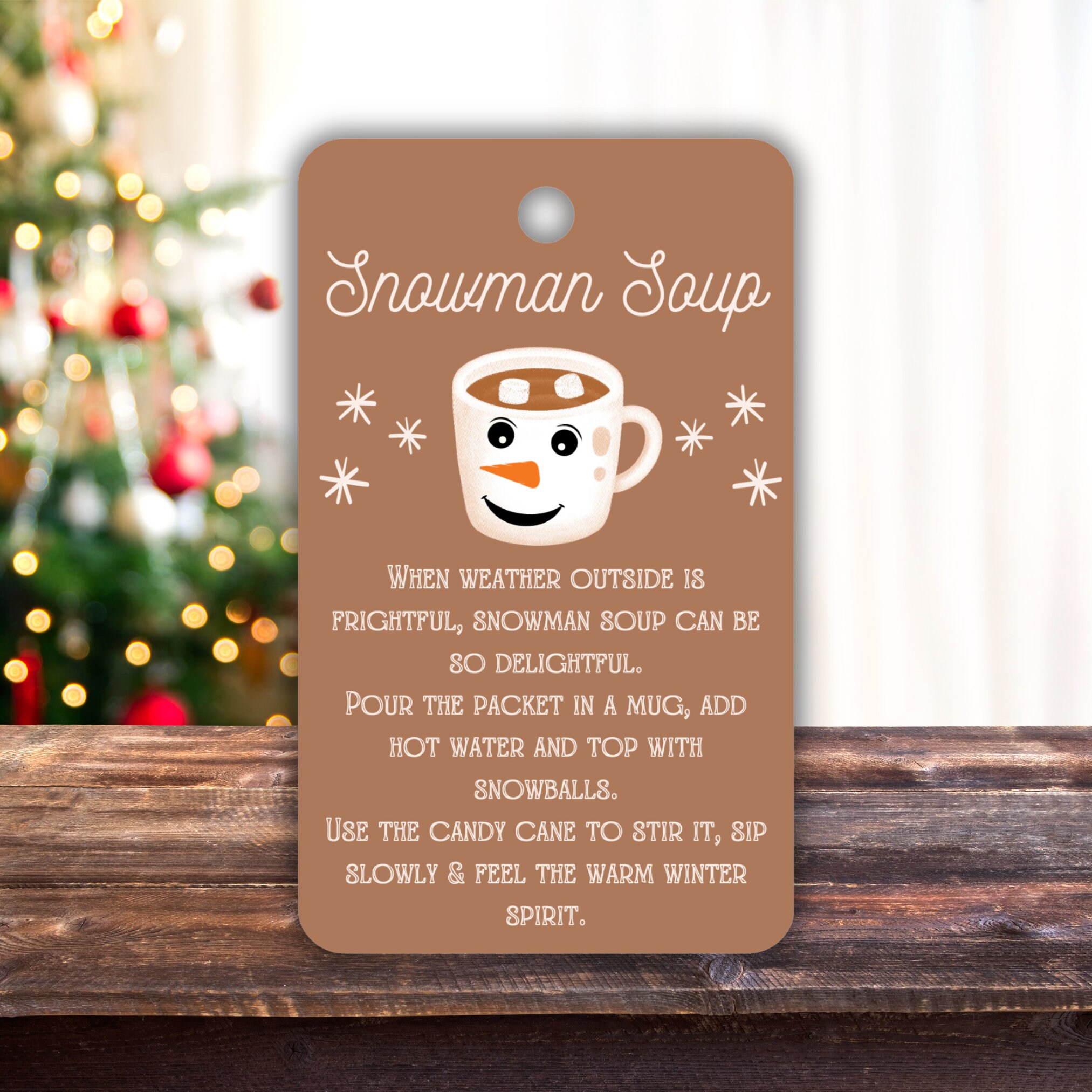 Snowman Soup | Christmas Gift Tags Printable | Hot Cocoa Gift Set | Hot ...