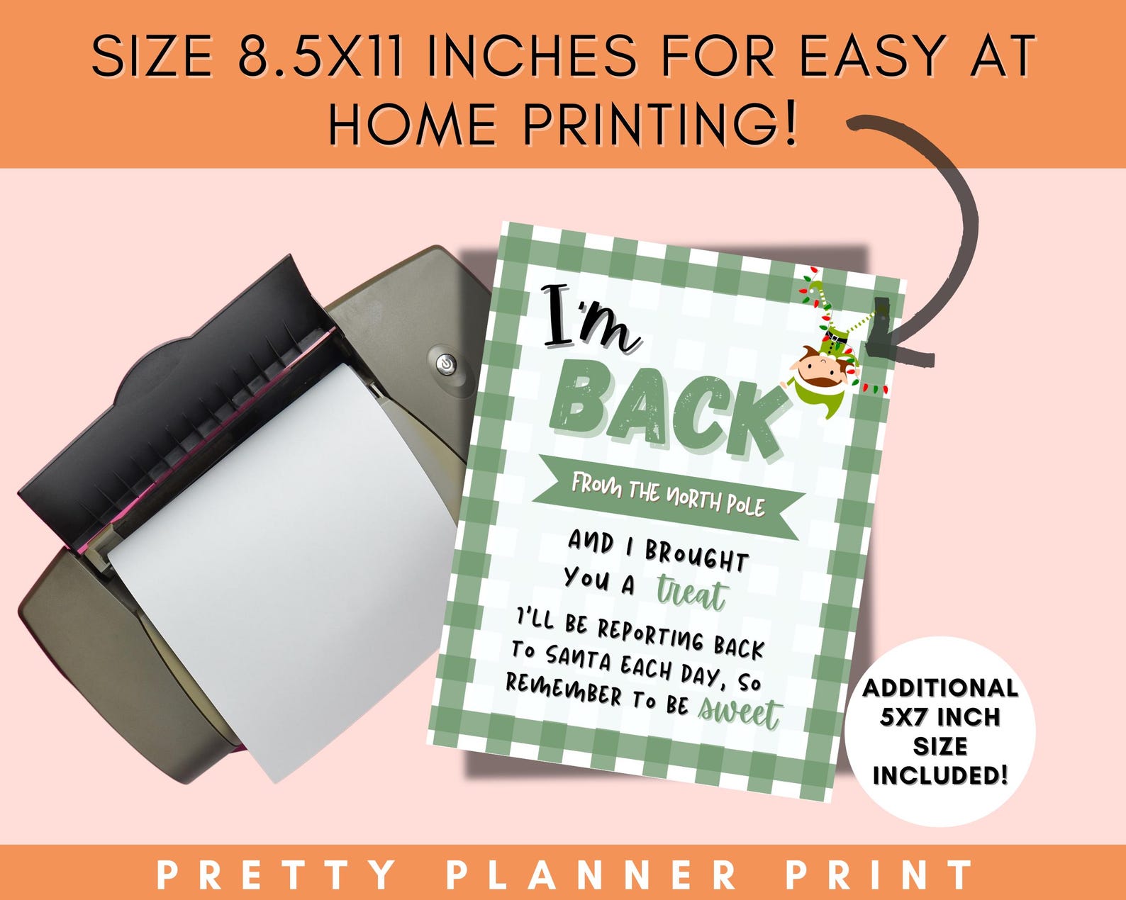 Elf Arrival Letter | Elf Printables | Letter From Elf | Elf Return ...