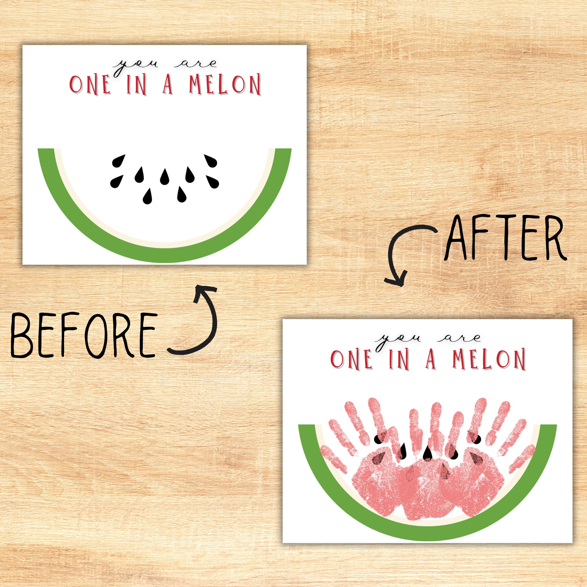 Summer Handprint Art Craft | Watermelon Arts and Crafts | Summertime ...