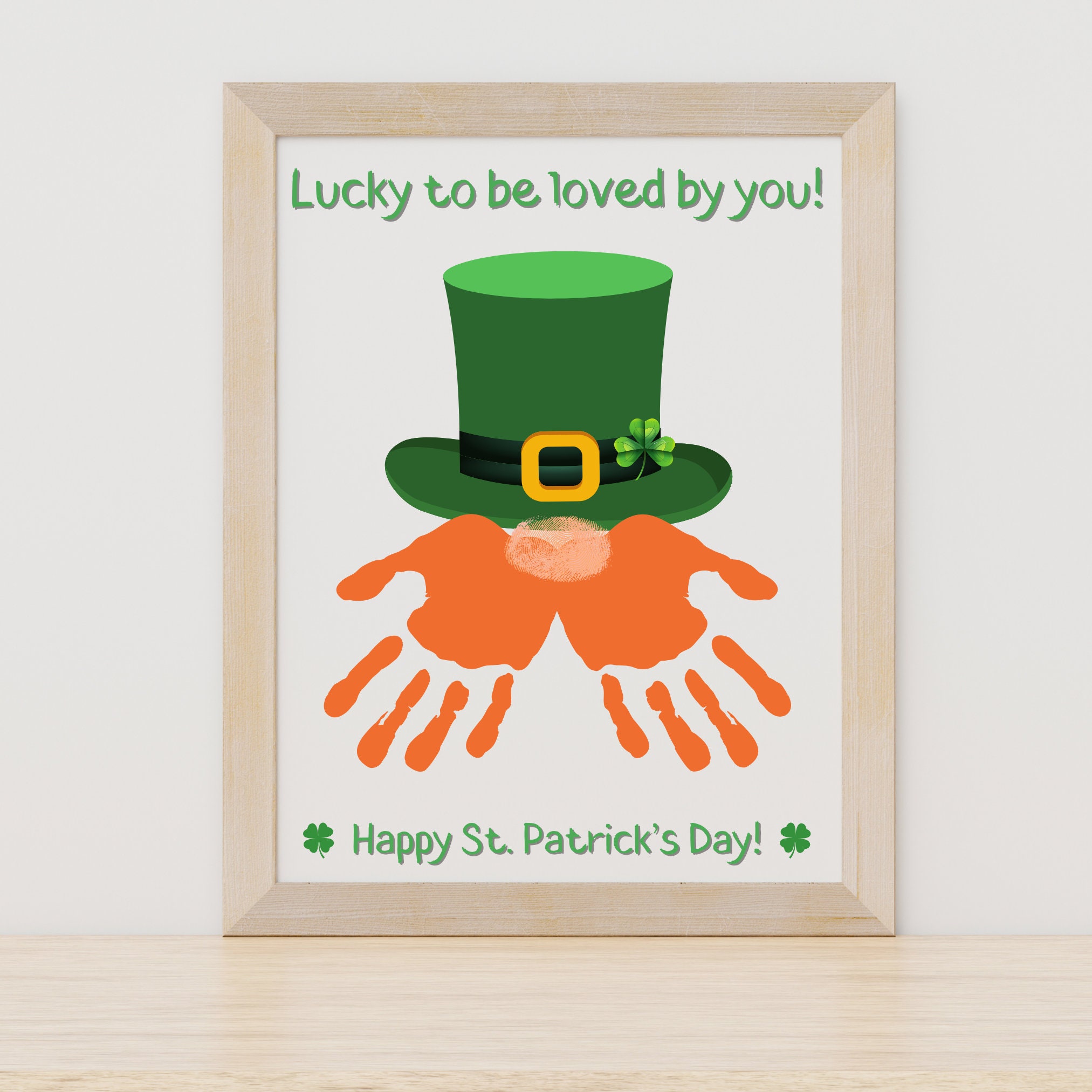 Leprechaun St. Patrick's Day Printable | Kids' Footprint Keepsake ...