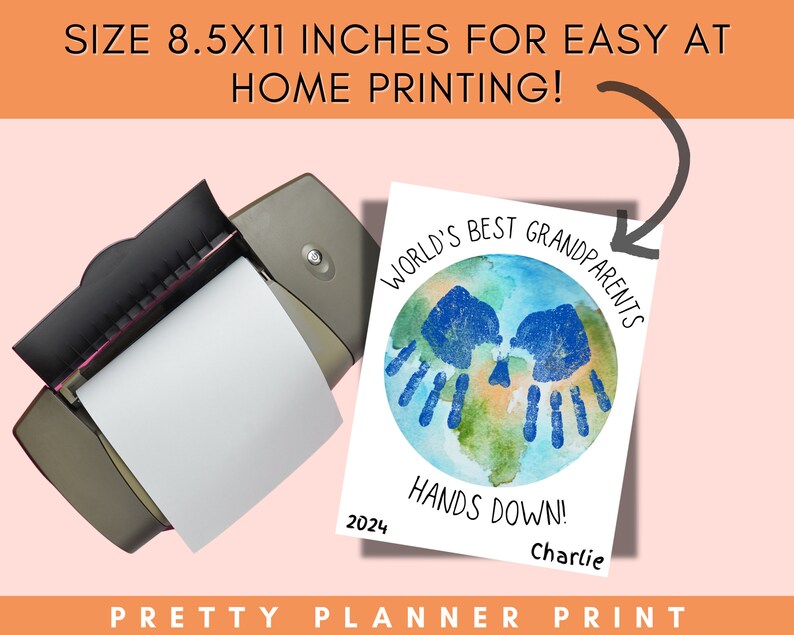 Grandparents Day Handprint Art | Grandparent Gift Keepsake | Gift for ...