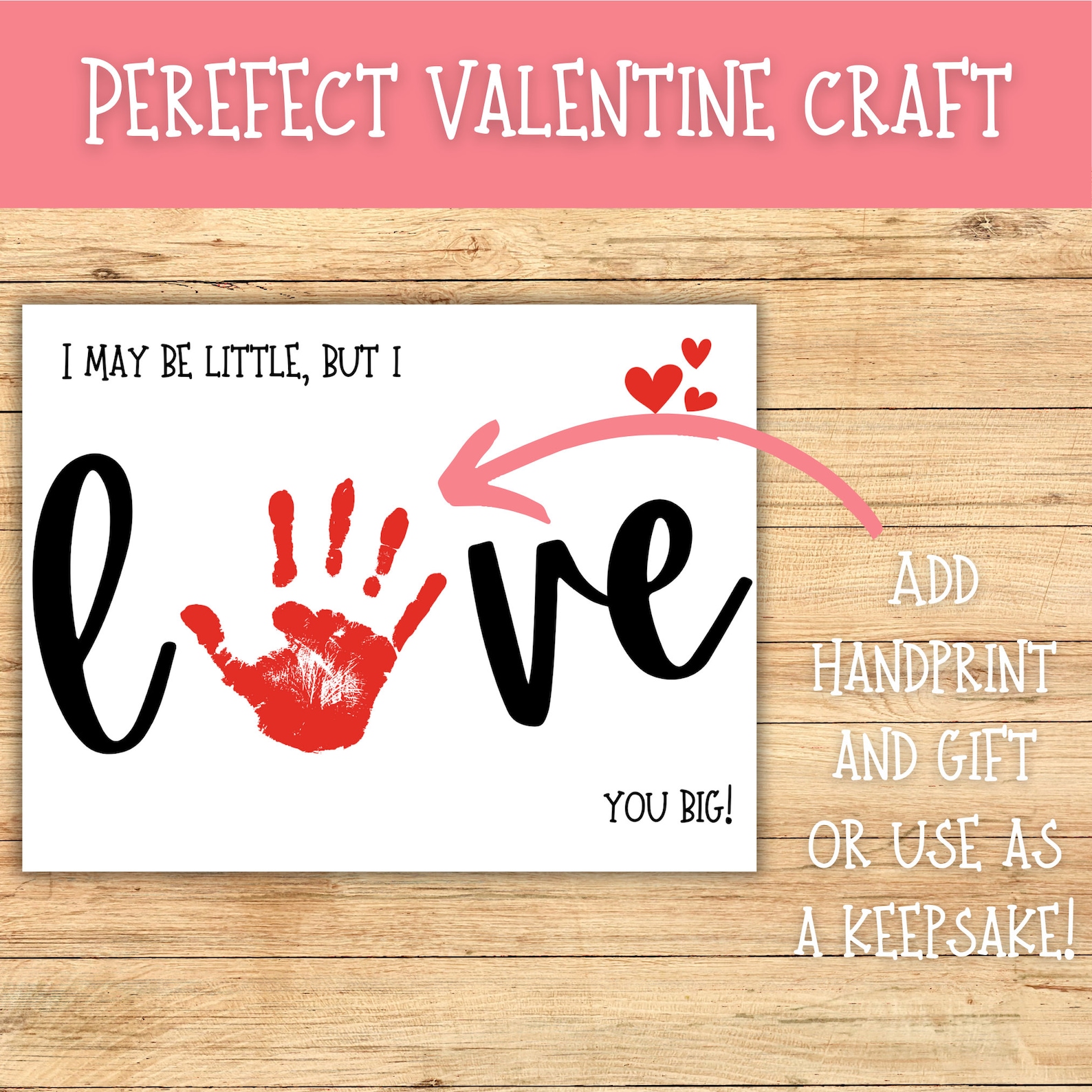 Babys First Valentines Day | Handprint Art Craft Kids | Handprint Art ...