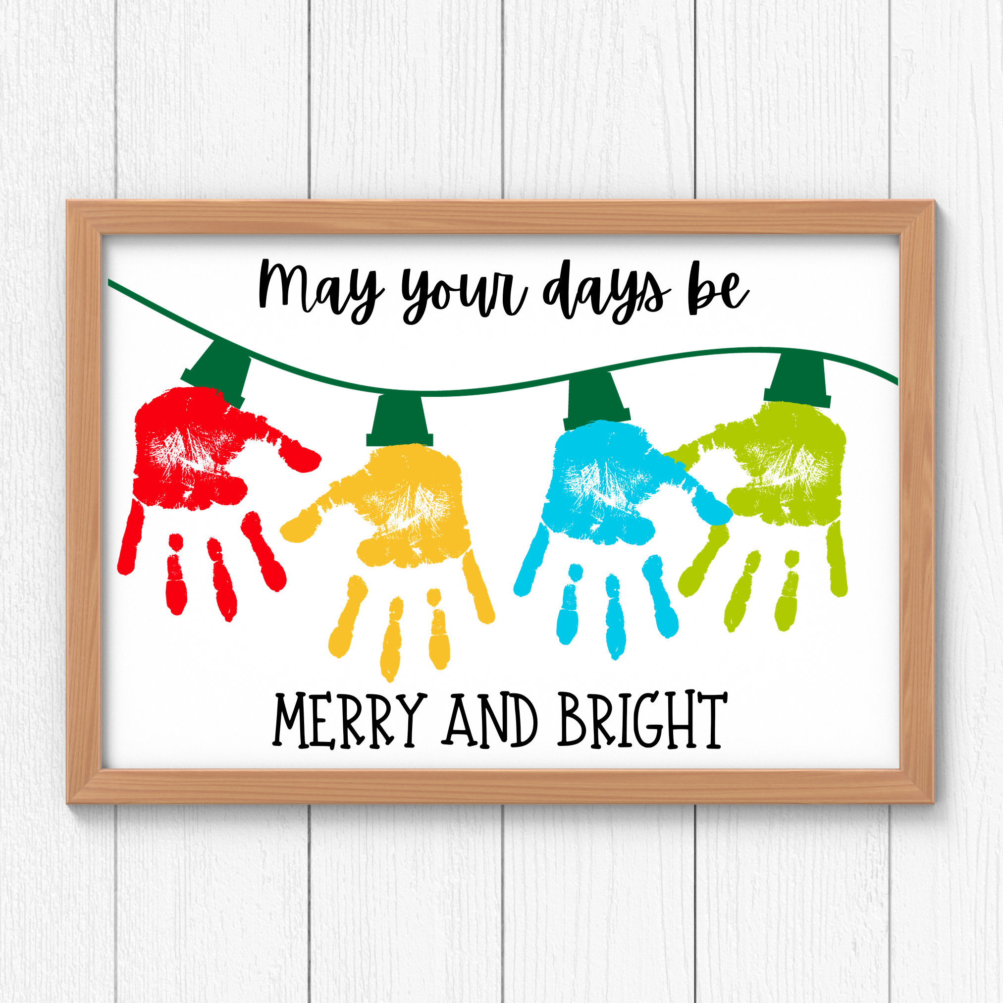 Christmas Handprint Art | Handprint Art | Handprint Gift | 5 Minute ...