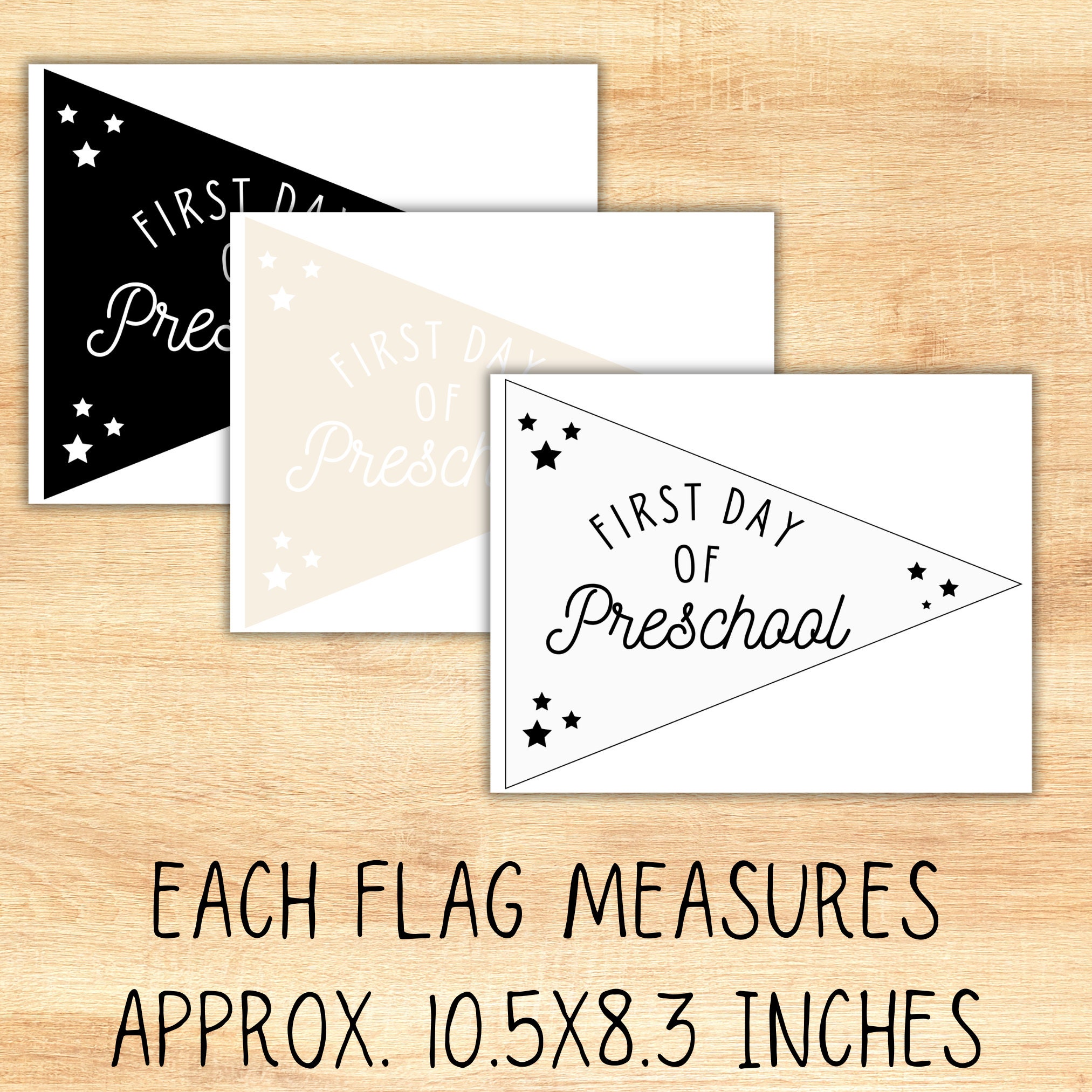 Back to School Sign Printable | First Day of School Pennant Flags ...