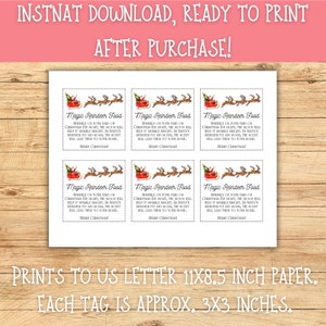 Reindeer Food | Christmas Gift Tags Printable | Digital Christmas Tags ...