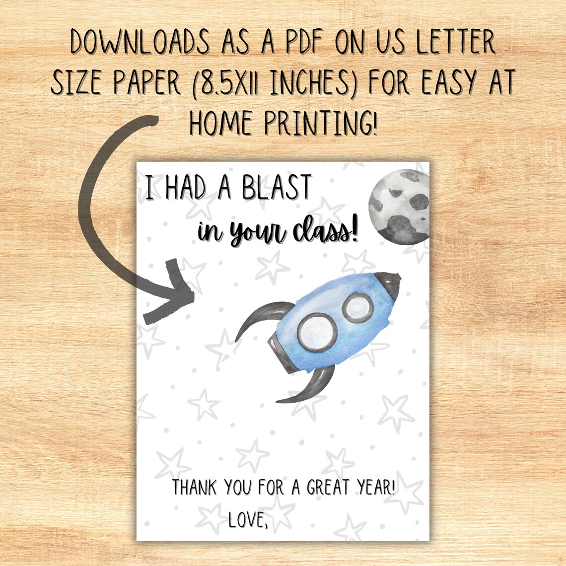 Teacher Appreciation Printable | I Had a Blast Handprint Art | Teacher ...