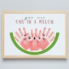 Summer Handprint Art Craft Watermelon Arts and Crafts Summertime Art ...