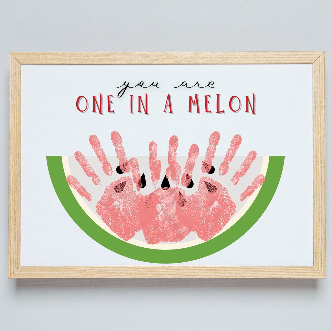 Watermelon Handprint Art: Summer Keepsake Craft (digital Download) - Etsy