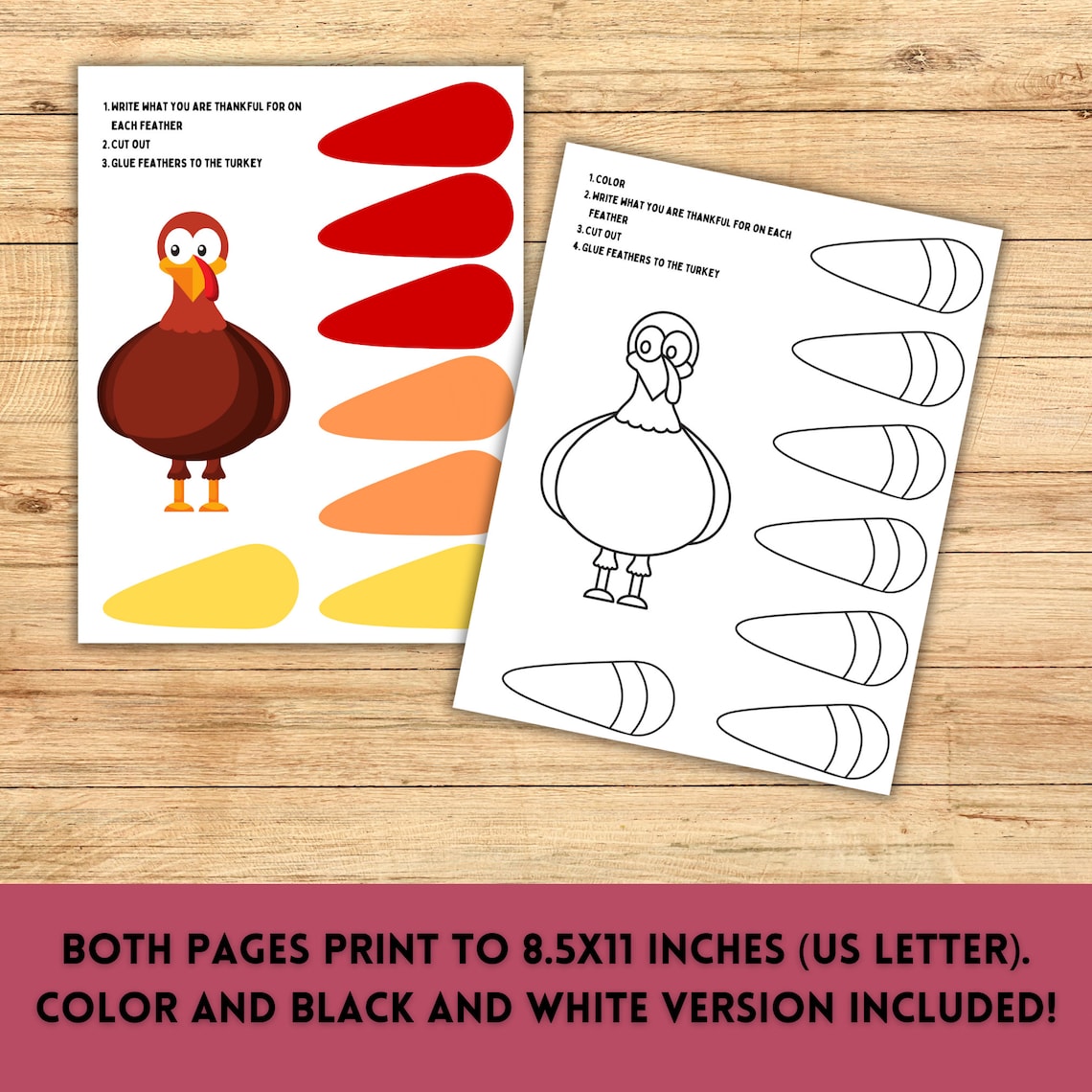 Build a Turkey Kids Craft | Printable Thanksgiving Craft | Printable ...