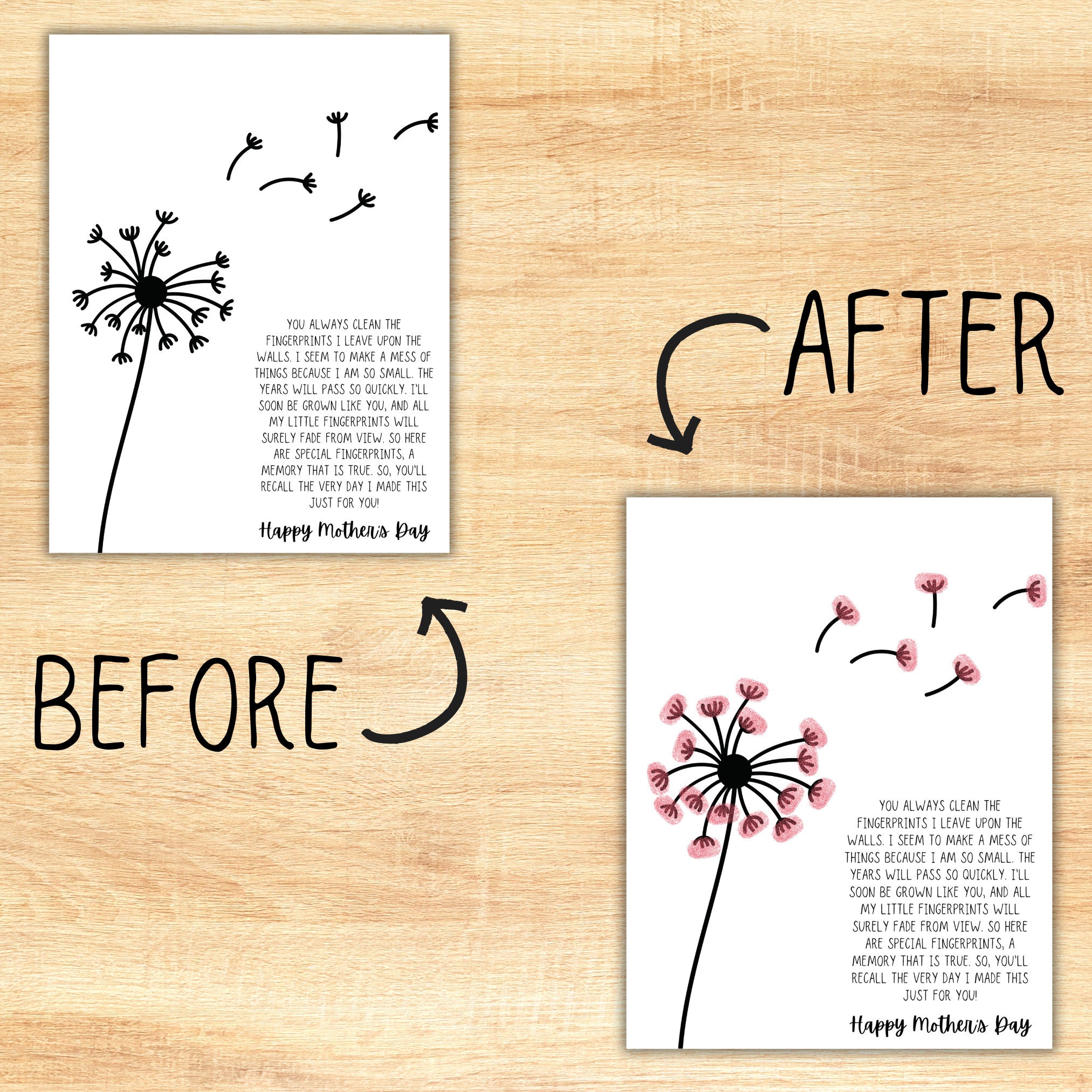 Mother's Day Flower Printable | Handprint Kids Art Keepsake | Teacher ...