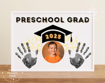 Preschool Last Day of School Sign | Last Day of School Handprint Art ...